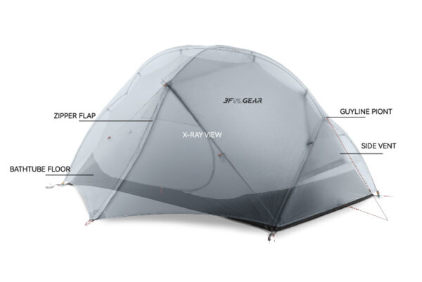 Floating cloud 2 Tent - 3F UL GEAR Ultralight Outdoor Gears