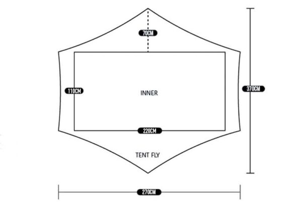 Lanshan 2 (2021 ver.) ultralight tent - 3F UL GEAR Ultralight Outdoor Gears